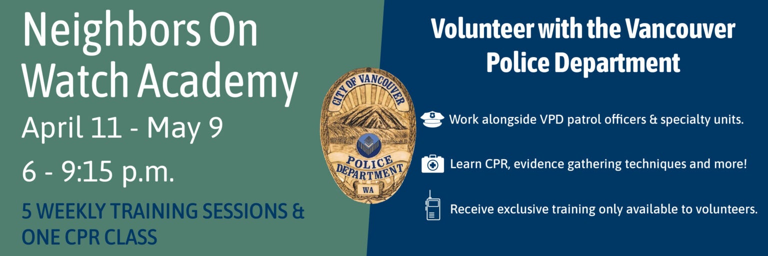 VPD Volunteer Programs -The City of Vancouver, WA